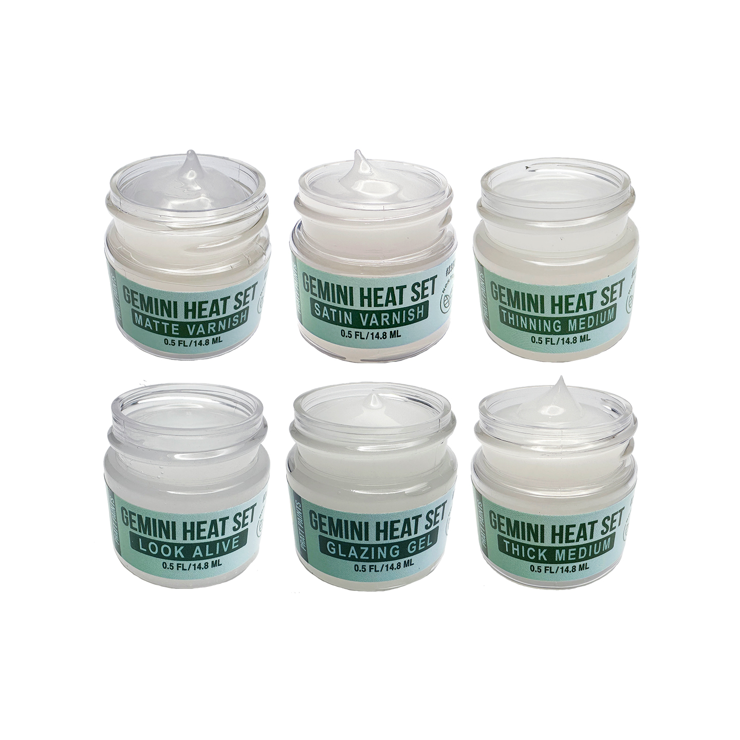 Set of 6 Gemini® Heat Set Varnishes – Pratt Paints
